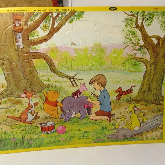 Jaymar | Toys | Vintage 964 Jaymar Winnie The Pooh Friends Tray Jigsaw ...